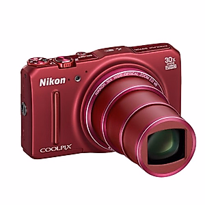 Nikon COOLPIX S9700 Compact Digital Camera - Red (16.0 MP, 30x Zoom) 3.0 inch