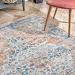 nuLOOM Piper Faded Transitional Area Rug, 4x6, Beige