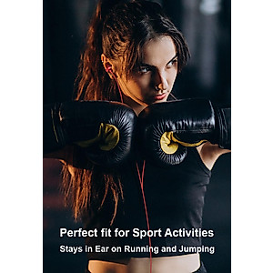 kolodosa 3 Pack Superior Metal Wired Earbuds Headphones - Tangle-Free Earphones with in-Line Mic, Enhanced Bass, and Ergonomic Design for Smartphones - Black