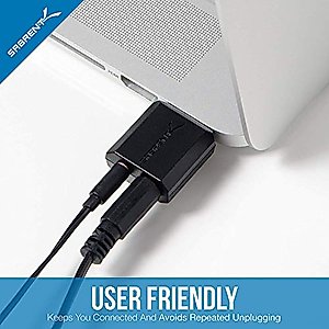 SABRENT USB External Stereo Sound Adapter for Windows and Mac. Plug and Play No Drivers Needed. (AU-MMSA)