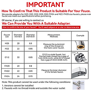 1440° Rotating Faucet Extender Aerator with Eight Water Purification Filter Replacement, Universal Splash Filter Faucet with Two Water Outlet Modes, Foldable Faucet Extender for Daily Washing