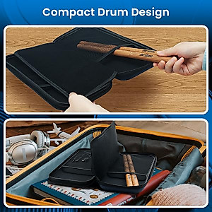 AeroBand PocketDrum 2 Plus Electric Air Drum Set Air Drum Sticks, Air Drum with Drumsticks, Pedals, Bluetooth and 8 Sounds, USB MIDI Function, Electronic Drum Set for Adults, Kids, Gift