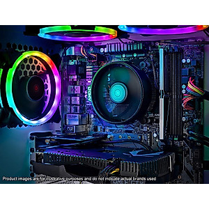 SkyTech Archangel Gaming Computer PC Desktop - Ryzen 5 3600 6-Core 3.6GHz, GTX 1660 Ti 6G, 500G SSD, 8GB DDR4 3000, RGB, AC WiFi, Windows 10 Home 64-bit, White