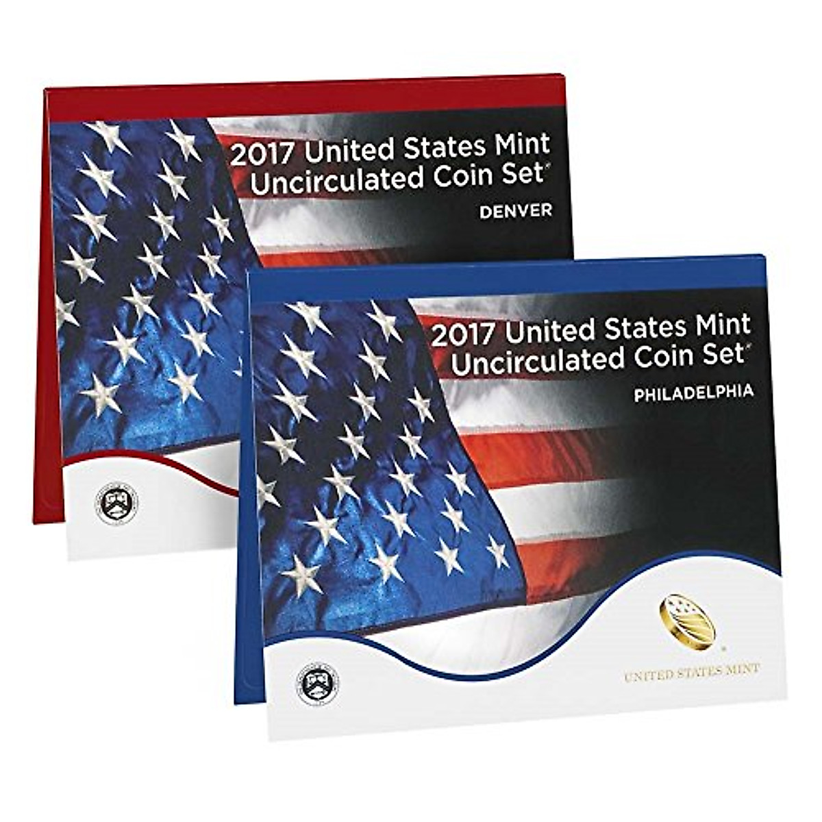 2017 P, D U.S. Mint Uncirculated 20 Coin Mint Set with CoA Uncirculated