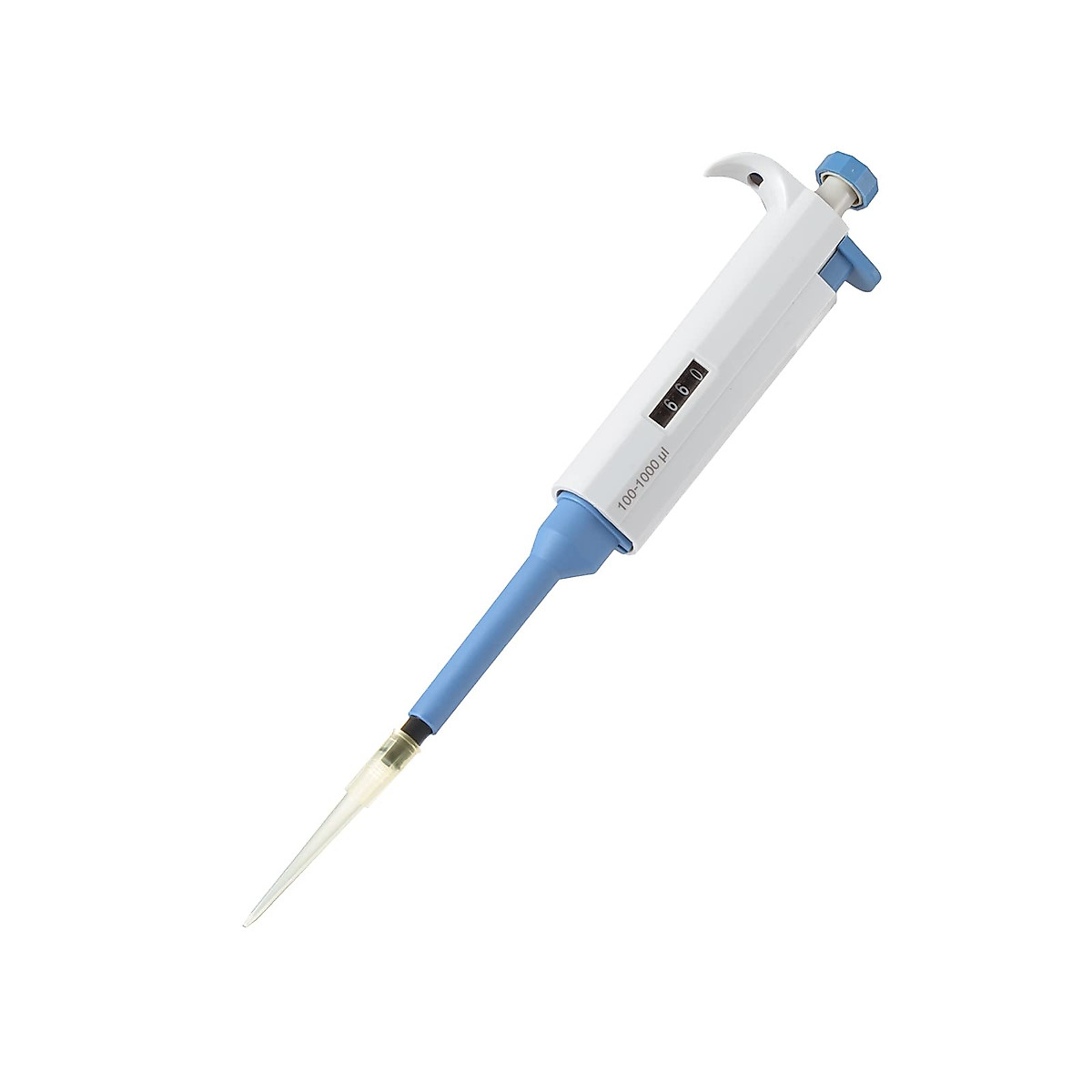 Eowpower 10Boxs 960Pcs Yellow 200ul Pipettor Universal Pipette Tips - Racked, Non-Pyrogenic DNAse/RNAse Free, 96 Tips/Rack