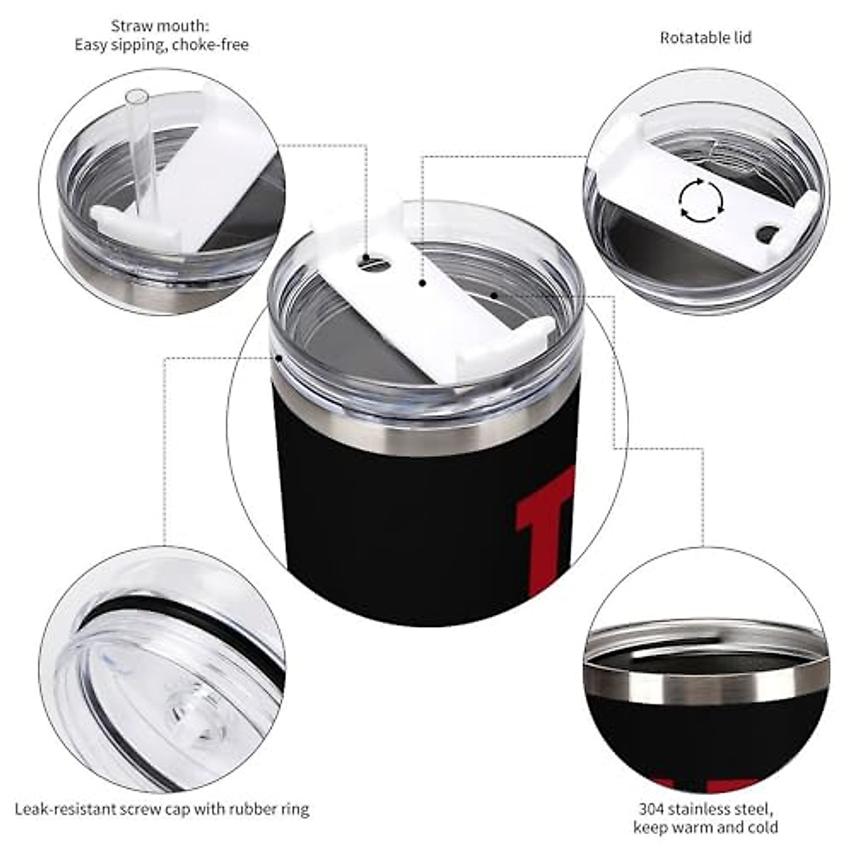 Tap Snap Or Nap Brazilian Jiu Jitsu 40OZ Tumbler Stainless Steel Travel Mug Water Bottle Car Cup Tea Cups with Lid Black-style