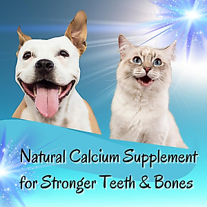 8 oz Pure U.S.A. Eggshell Powder for Dogs/Cats, Calcium Supplement with Membrane, Finely Ground Egg Shells