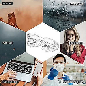 Zoldag Safety Glasses Anti Fog Safety Goggles for Nurses,Blue Light Blocking Glasses Protective Eyewear for Women Nurses