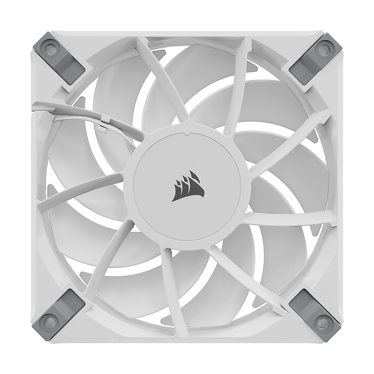 Corsair iCUE AF120 RGB Elite 120mm PWM Fan - Eight RGB LEDs - AirGuide Technology - Fluid Dynamic Bearing - Zero RPM Fan Mode - CORSAIR iCUE Software Compatible - White