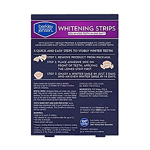 Berkley & Jensen 105374 Whitening Strips, 28 Count