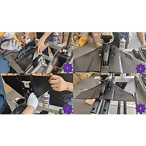 HS001 Dorsal-Fin Style Hydrofoil Stabilizer For outboard Motors Drive 5-150hp With Durable UV-Resistant Molded Black Plastic Material wings and SS316 Bolts ;