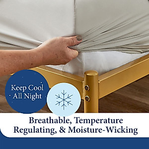 Cosy House Collection Luxury Bamboo Sheets - Blend of Rayon Derived from Bamboo - Cooling & Breathable, Silky Soft, 16-Inch Deep Pockets - 4-Piece Bedding Set - Cal King, Burgundy