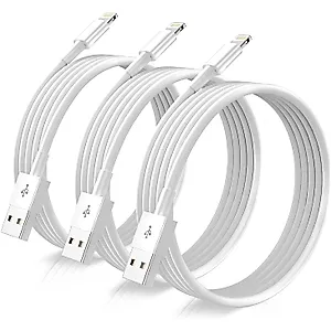 iPhone Charger Cable 6FT [Apple MFi Certified] 3Pack USB-A to Lightning Fast Charger for Apple iPhone, iPad 20,000 Bend Lifespan…