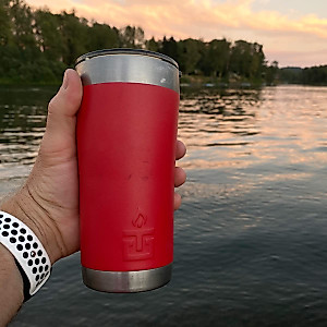 Tempercraft 20 oz Vacuum Insulated Tumbler w/Lid and Laser Engraved Customization Options - Stainless Steel, Double-Walled Travel Mug (Aqua - Custom)