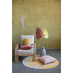 Creative Co-Op Cotton Slub Marble Printed Pillow, 20" L x 20" W x 2" H, Multicolor