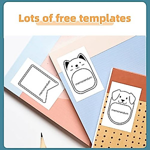 Label Printer,Mini Pocket Printer Portable Thermal Instant Photo Printing Label Maker Machine BT Wireless Connect Compatible with Android or iOS APP Support Receipt Label Memo Sticker Notes