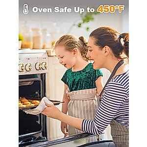 SMARTAKE 200 Pcs Parchment Paper Baking Sheets, 9x13 Inches Non-Stick Precut Baking Parchment, for Baking Grilling Air Fryer Steaming Bread Cup Cake Cookie and More (Unbleached)