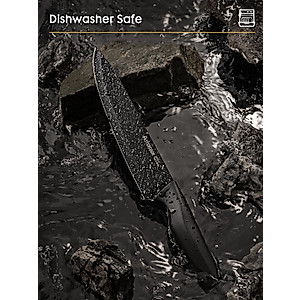 Knife Set, 6 Piece Kitchen Knife Set, High Carbon German Stainless Steel Knives Set, Non-stick Coating, Ultra Sharp, Dishwasher Safe