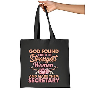 Unique Secretary Gifts for Strong Women Perfect for Gods Chosen Navy Black Multicolor Canvas Tote Bag