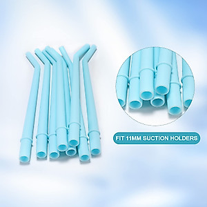 Annhua 25 Pcs Large Dental Surgical Aspirator Tips Disposable Green Suction Tips, Dental Aspirating Tips 1/4 Inch Diameter, Used for Dental Clinic, Operating Room, Lab