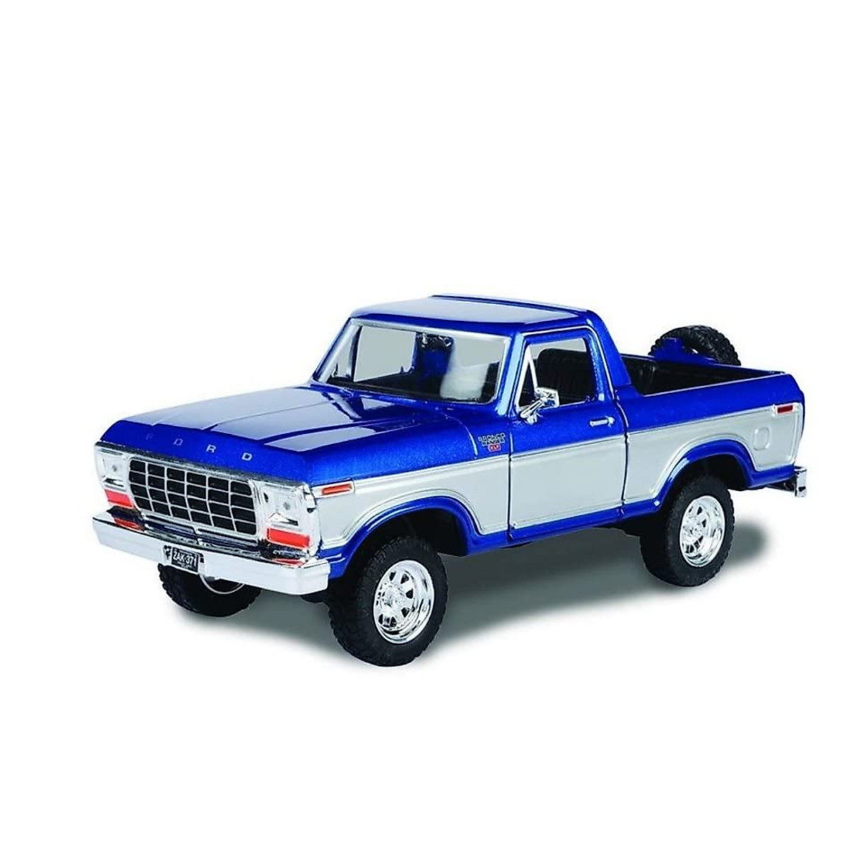Motor Max 1978 Ford Bronco Ranger XLT w/ Spare Tire, Blue 79372 - 1/24 Scale Diecast Car