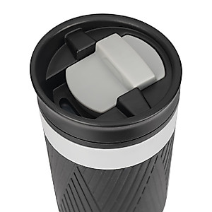 COOL GEAR 2 Pack 20oz Amelia Coffee Travel Mug with Spill Resistant Slider Lid - Blue/Black