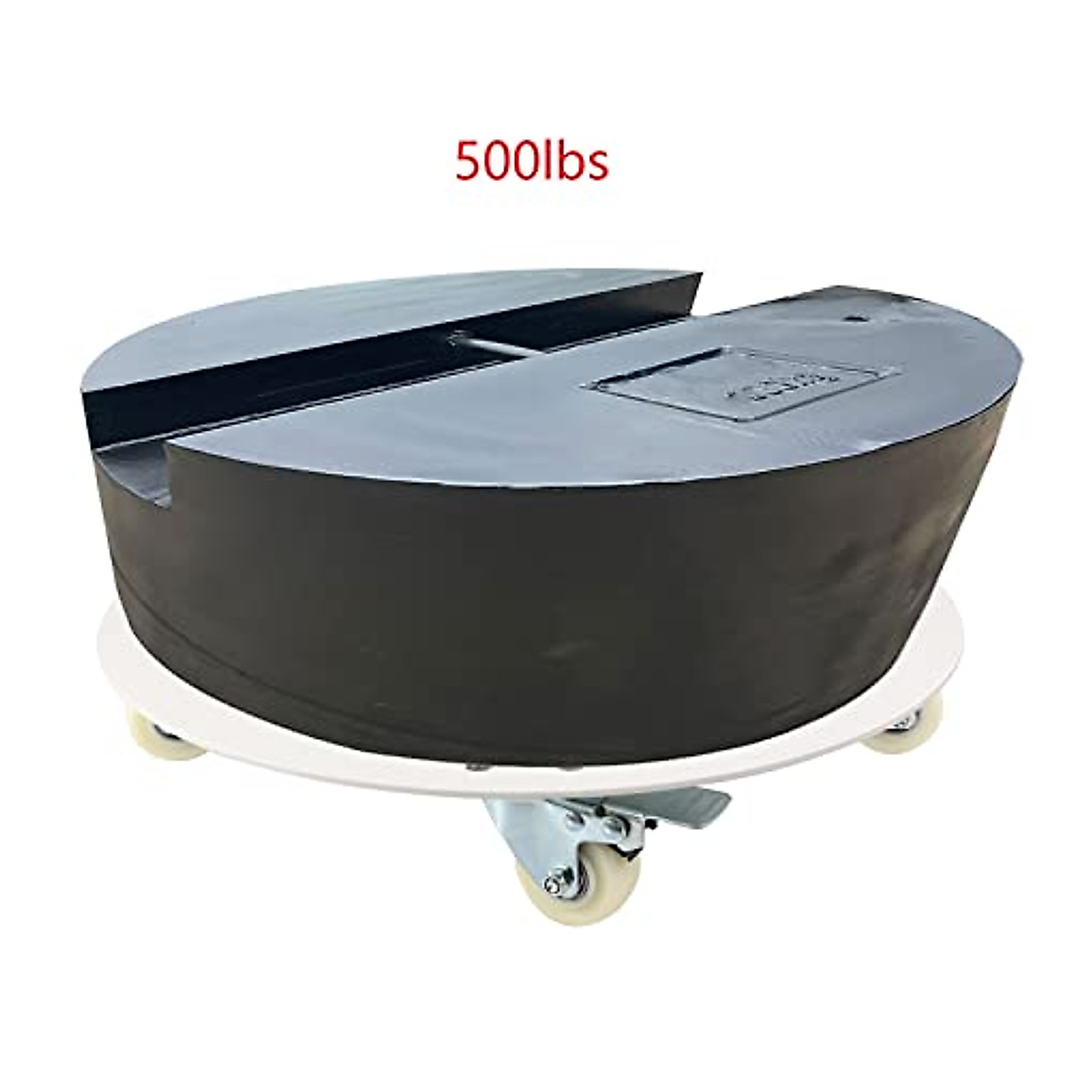 YUjieSTC Plant Stand with Wheels,3.0mm Thick Aluminum Alloy Heavy Duty Plant Caddy with Wheels, Rolling Plant Stand Holds 12 Inch and 500lbs（White）