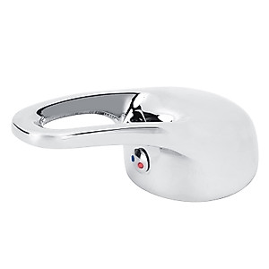 Tap Lever Handle, Faucet Handle Chrome Plated Zinc Alloy Bathroom Single Lever Faucet Handle Replacement for 35mm Valve Core Bathroom, Faucet Handles