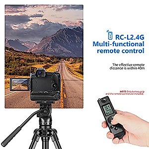 Neewer Vertical Battery Grip with 2.4G Wireless Remote Control ，Compatible with Canon EOS R Mirrorless Digital Camera，Replacement for BG-E22，Works with LP-E6N/LP-E6NH Battery (Battery Not Included)