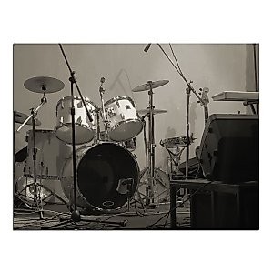 JP London Solvent Free Art Print PAP2114 Ready to Frame Poster Nirvana Garage Band Rock Set at 18" h by 24" w