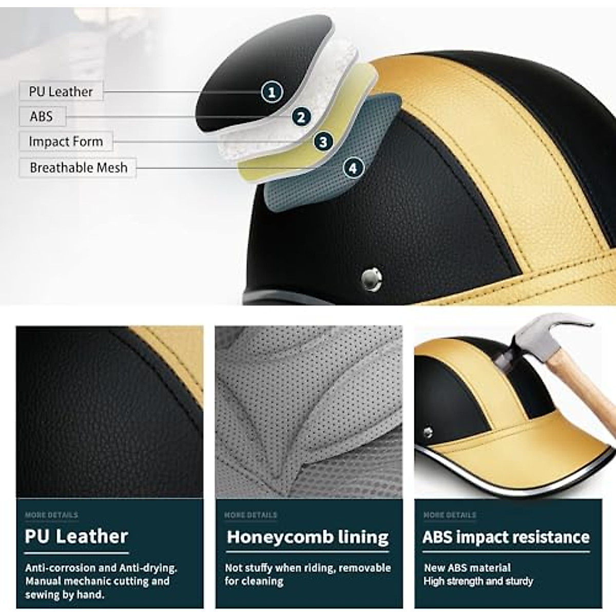 FROFILE Baseball Cap for Men Women - (Medium, Golden) Urban Style Mens Womens Baseball Hat for Adults