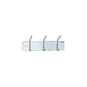 Safco Products 4161 Wall Rack Coat Hook, 3 Hook, Silver