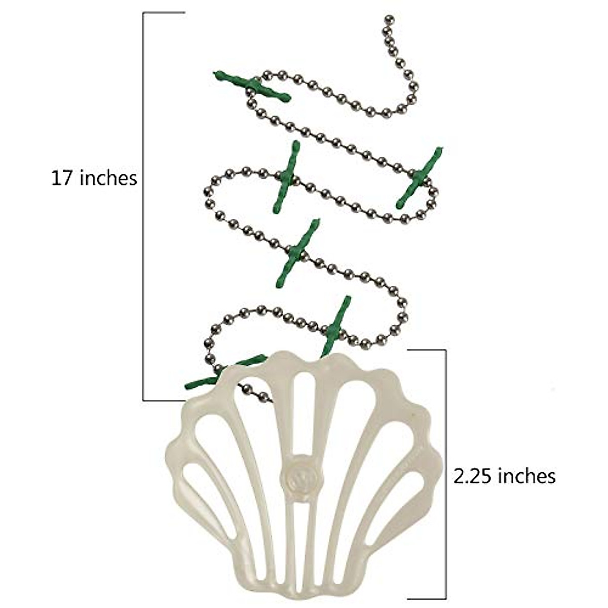 DrainWig Shower Drain Hair Catcher, Disposable Drain Protector, Ocean, White & Teal, 2 Pack