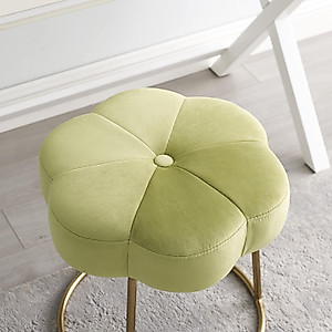 Linon Seraphina Accent Vanity Stool, Green