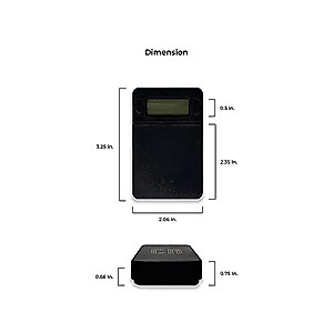 CR Scale Digital Pocket Scale - 1pc Premium Food Scale 100g by 0.01g Digital Grams Scale Weight Scale Kitchen Scale Black Gram Scale Portable Scale Digital Food Scale (JDS-P100) (Battery Included)