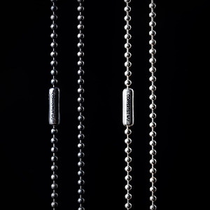 COPPERTIST.WU 925 Sterling Silver 3.1MM Ball Chain Necklace 65cm/25.6''| Oxidized 925 Sterling Silver Jewelry Gift