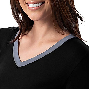 Fruit of the Loom Women's Plus Size Short Sleeve Tee and Pant 2 Piece Sleep Pajama Set, Black, 3X