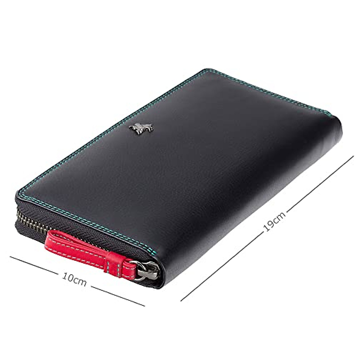 Visconti Multi Colored Soft Leather Ladies Wallet Purse Clutch -Spectrum 33 (Black Multi)