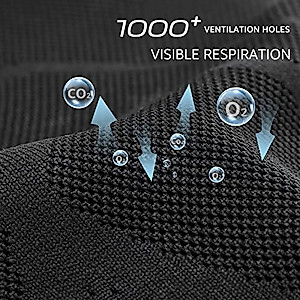 STQ Running Shoes Womens Lightweight Tennis Shoes Non Slip Gym Workout Shoes Breathable Mesh Walking Sneakers Black White 8.5