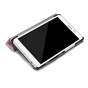 MNtech Sleep Folding Stand Leather Protective Case Cover For HUAWEI MediaPad T2 8 Pro 8inch (Rose Gold)