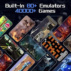 Retro Games Card,Handheld Game Console Game Card, Plug and Play Built-in 40,000+ Retro Games/73 Emulators/EmuELEC 4.6 (256G)