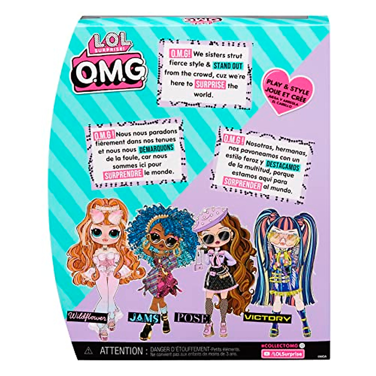 L.O.L. Surprise! LOL Surprise OMG Pose Fashion Doll with Multiple Surprises and Fabulous Accessories – Great Gift for Kids Ages 4+