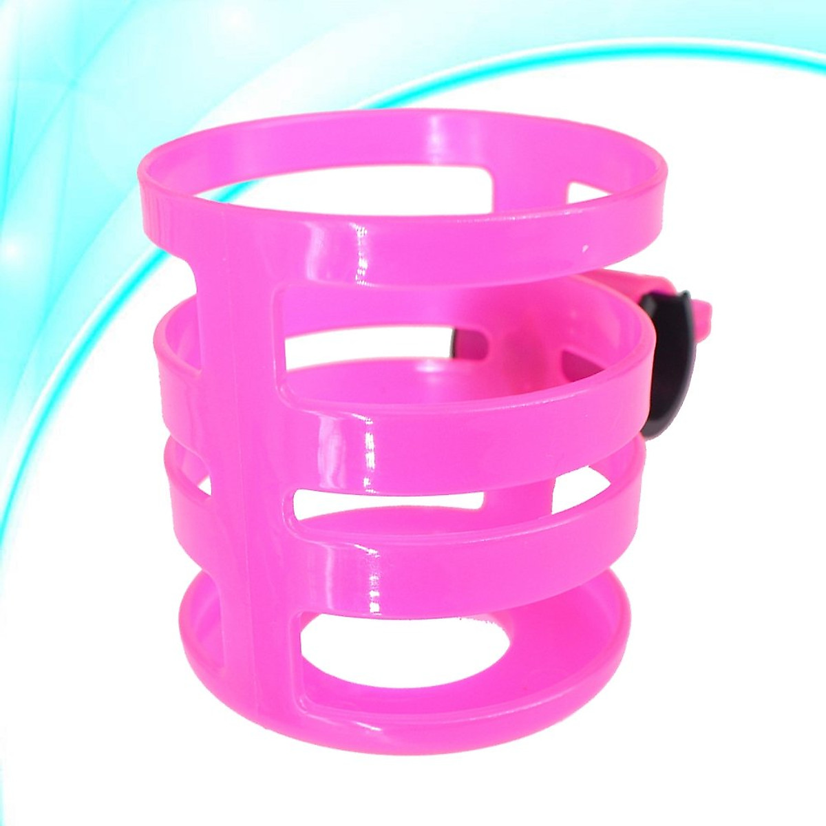 Water Cup Holder Drink Holder Rack for Strollers Wheelchairs Rollators Walkers Bicycles for Bottles (Pink)
