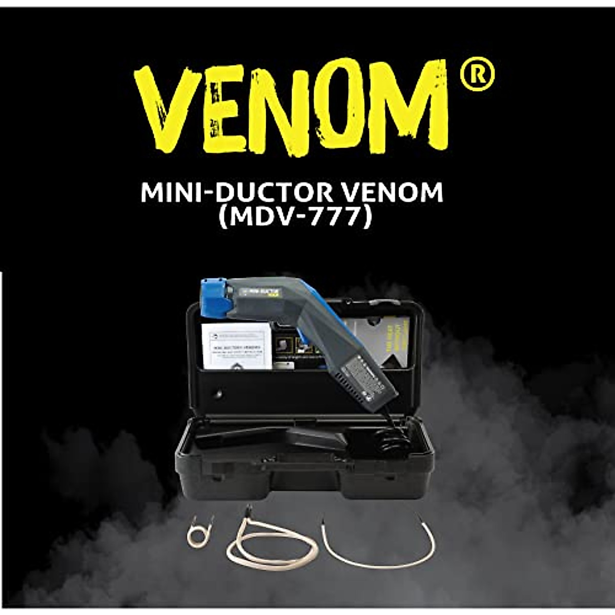 Induction Innovations - The Original Mini-Ductor Venom (MDV-777) - Handheld Induction Heater with 3 Basic Coils, Carrier Case & Manual for Safe & Damage-Free Removal of Seized Nuts, Bolts & More