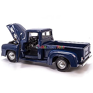 Imachine 1956 Ford F-100 Pickup Blue 1/24