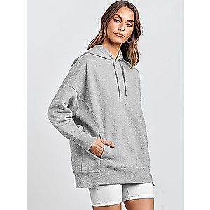 ANRABESS Hoodies for Women Oversized 2023 Fleece Casual Hooded Drop Shoulder Baggy Sweatshirt for Teen Girls Long Sleeve Fall Winter Warm Y2K Gym Outfit Fashion Preppy Clothes Pocket 1190-yanhui-S