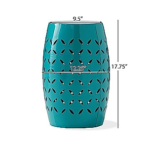 Christopher Knight Home Lilac Outdoor 12" Iron Side Table, Teal