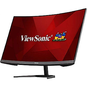 ViewSonic VX3268-PC-MHD 32 Inch Curved 1080p 1ms 165Hz Gaming Monitor with FreeSync Premium, Eye Care, HDMI and Display Port