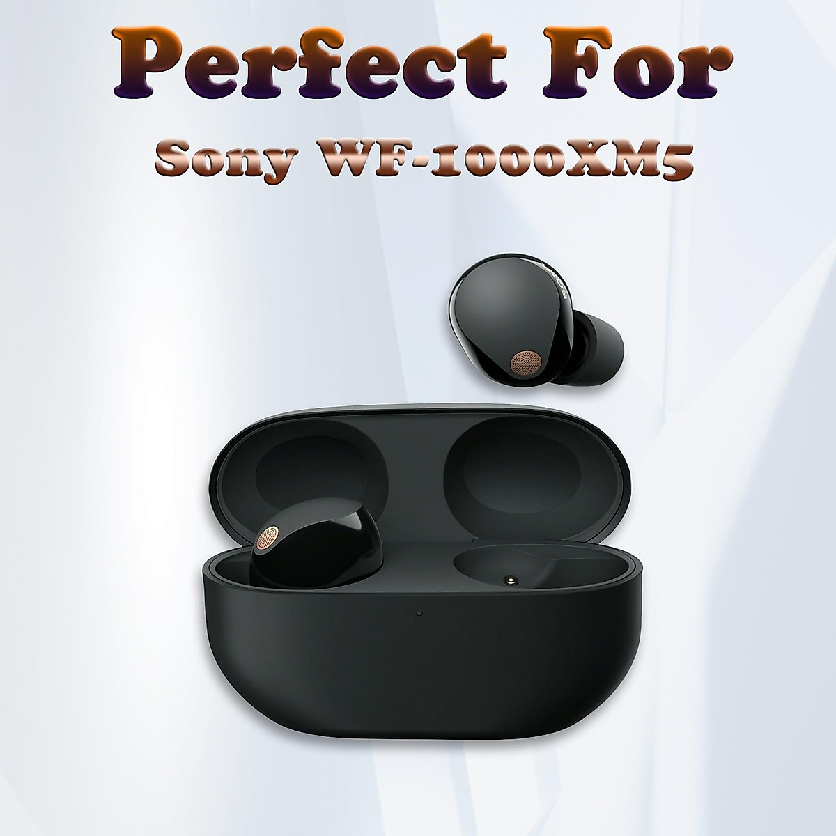 【2 in 1】 SKPY 3D Cartoon Locomotive Silicone Fashion Protective Case Cover Compatible with Sony WF-1000XM4 with Carabiner Cleaning Tools for Boys Girls Womens Mens Teens