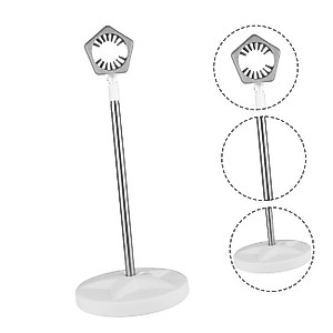 Beatifufu Hair Dryer Blower Floor Stand Hairdryer Holders Phone Holders Mobile Phone Stand Cellphone Stand Hands Free Dryer Holder Floor Dryer To Rotate Liberation Stainless Steel Cell Phone